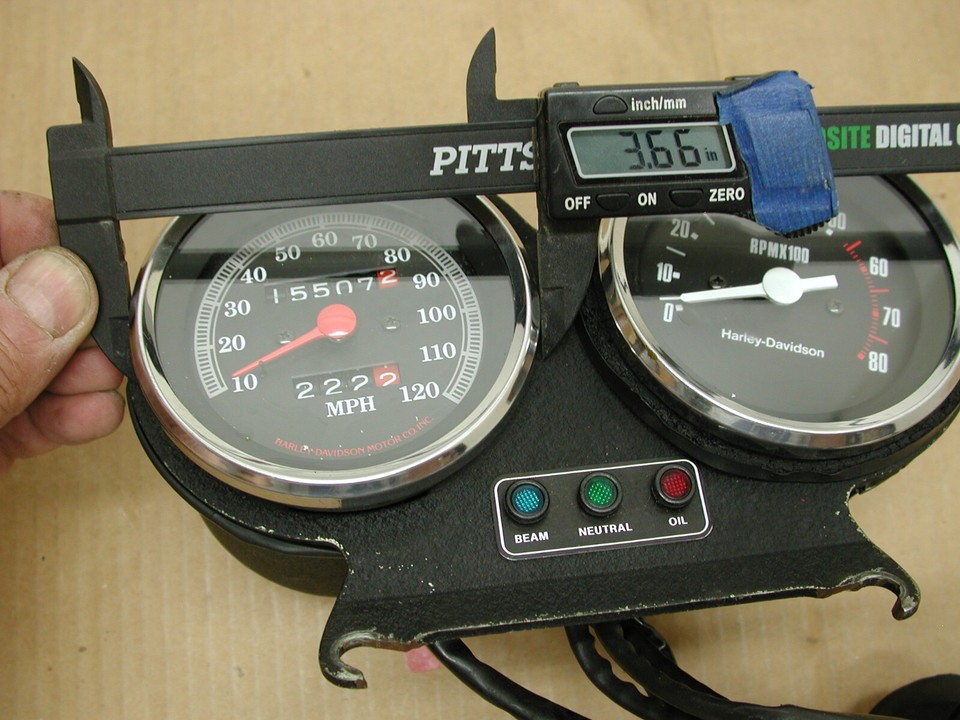 Vintage HARLEY DAVIDSON Sportster XL FXR OEM Speedometer Tachometer ...