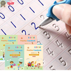 4 PC Reusable Grooved Writing Books for Kids, Magic Copy Books,Reusable ...