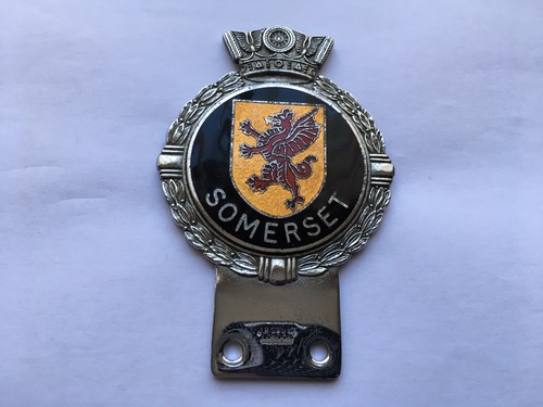 SCARCE C1960s VINTAGE SOMERSET J.R.GAUNT LONDON MADE ENAMEL CAR BADGE ...