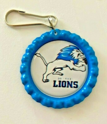Handmade Detroit Lions zipper pull. | eBay