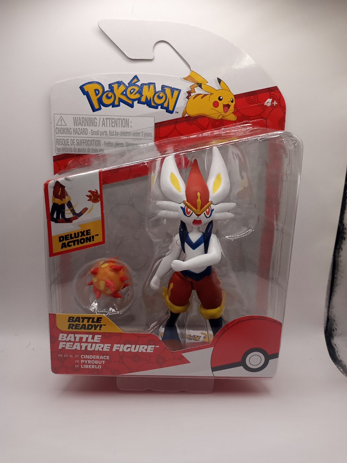 Pokemon Battle Feature Figure CINDERACE Deluxe 4.5" Action Figure New ...