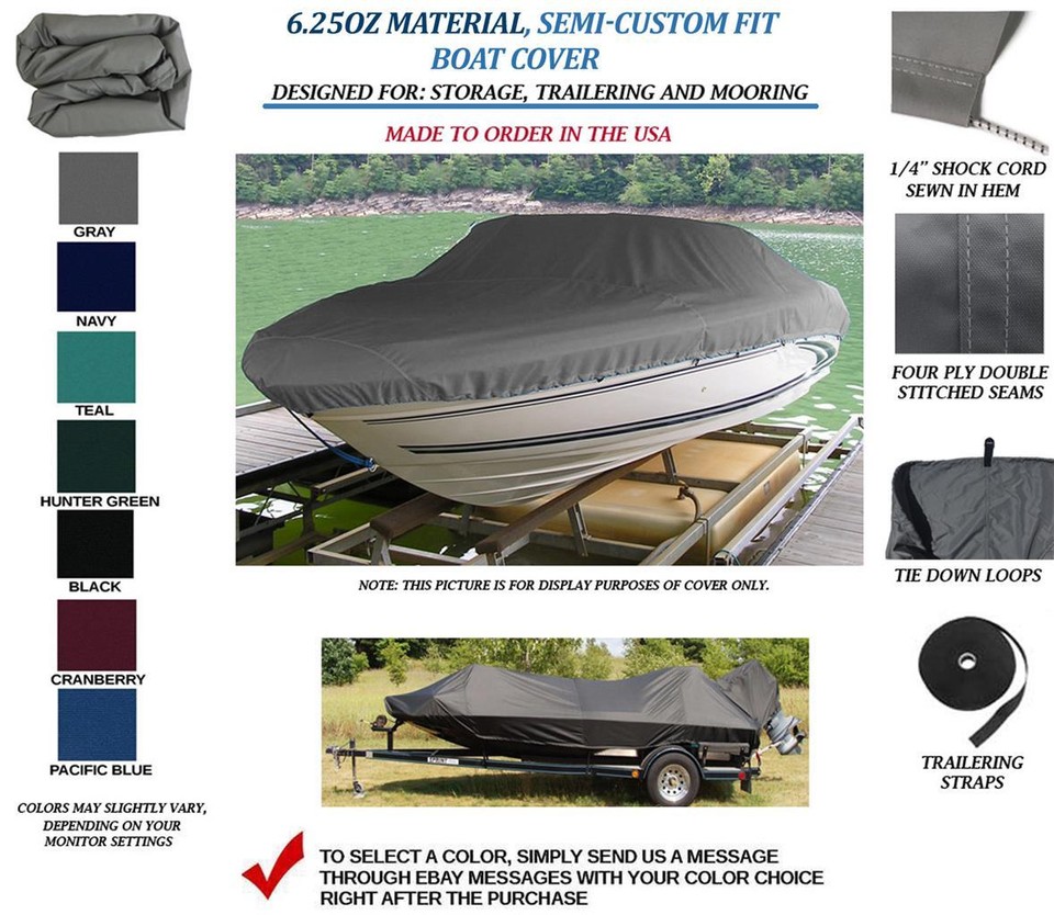 6.25oz SEMI-CUSTOM BOAT COVER FITS MAXUM 2000 SR3 I/O 2009-2009 MADE IN ...