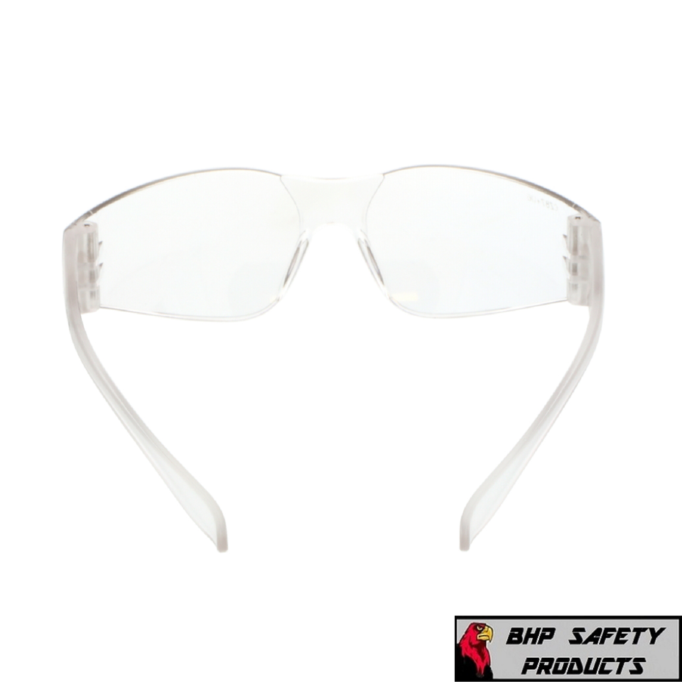 12 Pack Pair Protective Safety Glasses Clear Lens Eyewear Anti Scratch ...