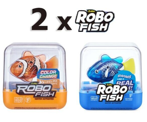 2xZuru Robo Fish Nemo + Dory Alike Water Activated Color Change Brand ...