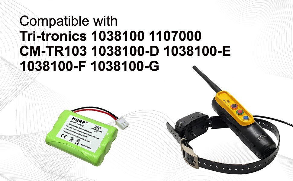 Ni-Mh 800 mAh Battery Replacement for Tri-tronics Dog Training Collar ...