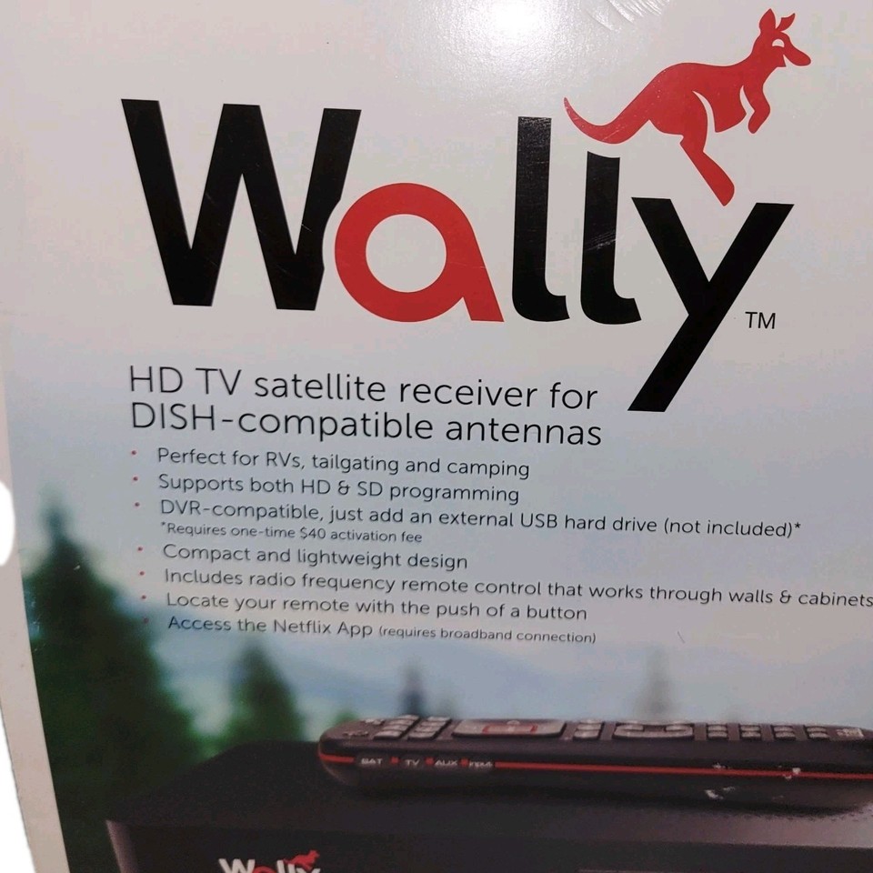 DISH Network Outdoors Wally HD Satellite Receiver Black Patio RV New ...