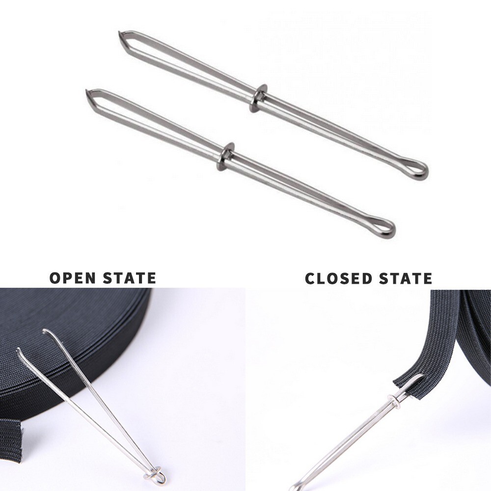 2 Pieces Bodkin Elastic Threader For Waist Band Craft Easy To Insert ...