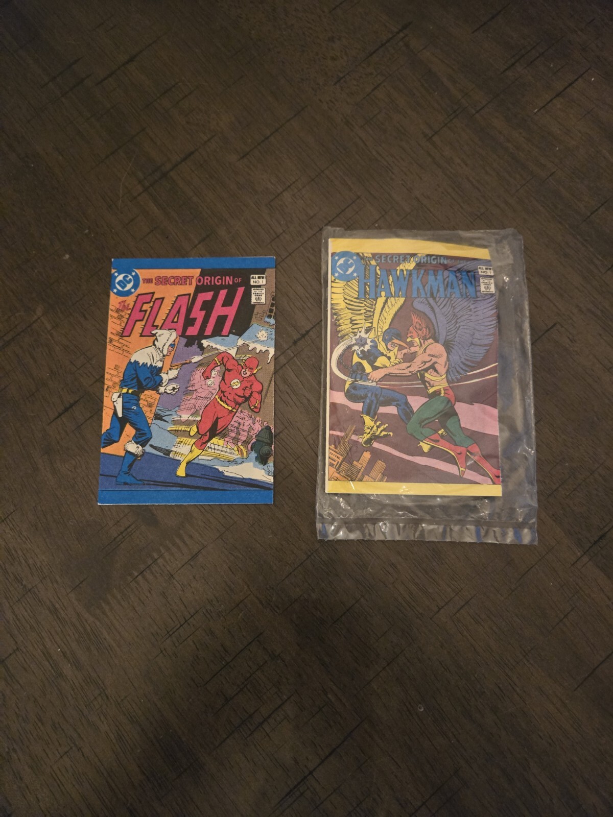 DC Mini Comics Leaf Candy Secret Origins NIP Set Of 2 Flash Hawkman 1 ...