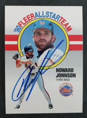 1990 Fleer (All Star Team) SIGNED: Howard Johnson, METS #4 | eBay