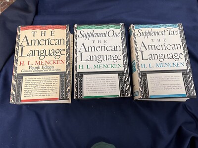 3 Book Set The American Language by H. L. Mencken, Supplement I ...