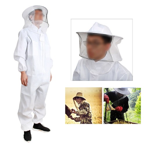 1x Beekeeping Protective Equipment Veil Bee Keeping Full Body Suit ...