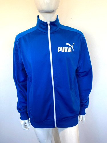 Puma Men's Blue Zip Up Sweater Size Large Gym wear Casual QUE001 NG | eBay