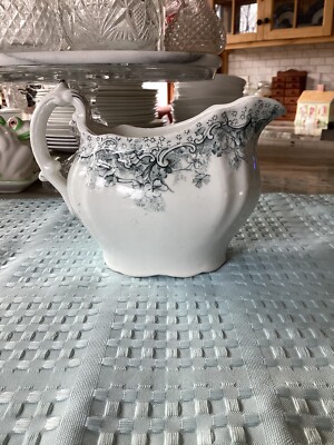 Cromer Waterloo Potteries Gravy Boat 1800”s Blue English Stoneware ...