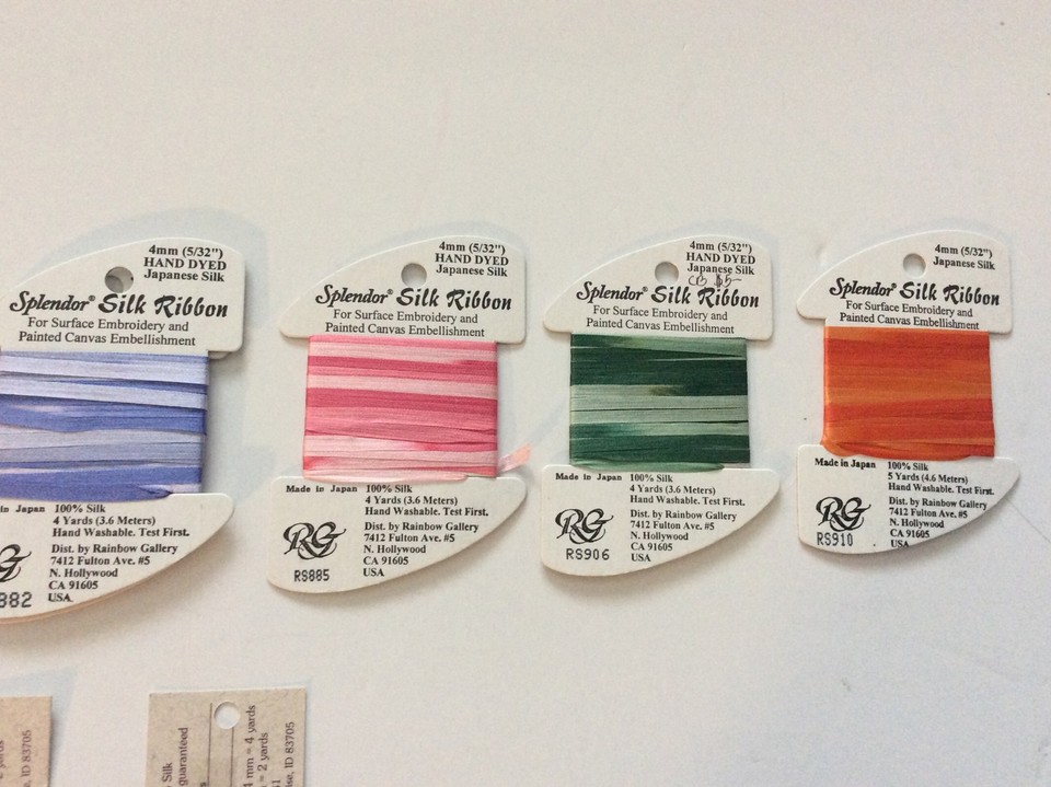 Mixed Lot 13 Thread Gatherer & Rainbow Gallery Silk Ribbon Ndlpt ...