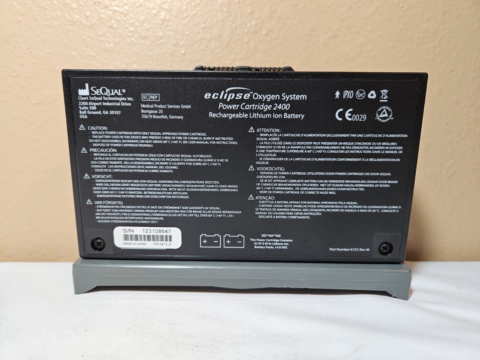 SeQual-Eclipse-Oxygen-System-2400-Rechargeable-Lithium-Battery Values - MAVIN