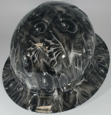 New Full Brim Hard Hat Custom Hydro Dipped BOOGEYMAN. Free Shipping | eBay