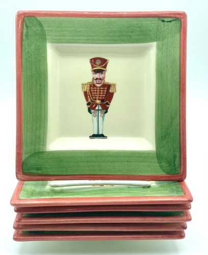 Christopher Radco Square Appetizer Plate Christopher's Tree 6" Wide Set ...