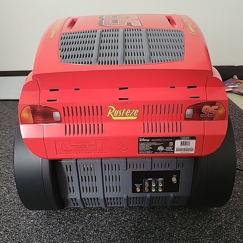 Disney Pixar Cars Lightning Mcqueen 13" CRT TV DVD Combo Television for ...
