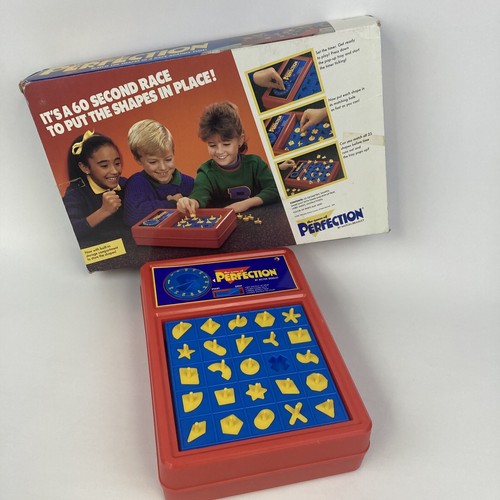 VTG 1990 Game Of Perfection Milton Bradley 24 Pieces Not Working Parts ...