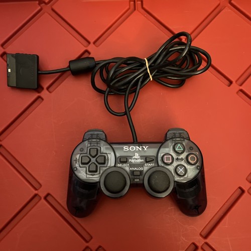 Sony PlayStation 2 PS2 Controller OEM DualShock 2 Clear Smoke Gray SCPH ...