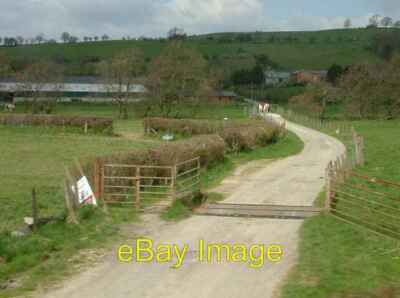 Photo 6x4 Farm track at Dolau Cattle grid and track leading to Tyddu ...