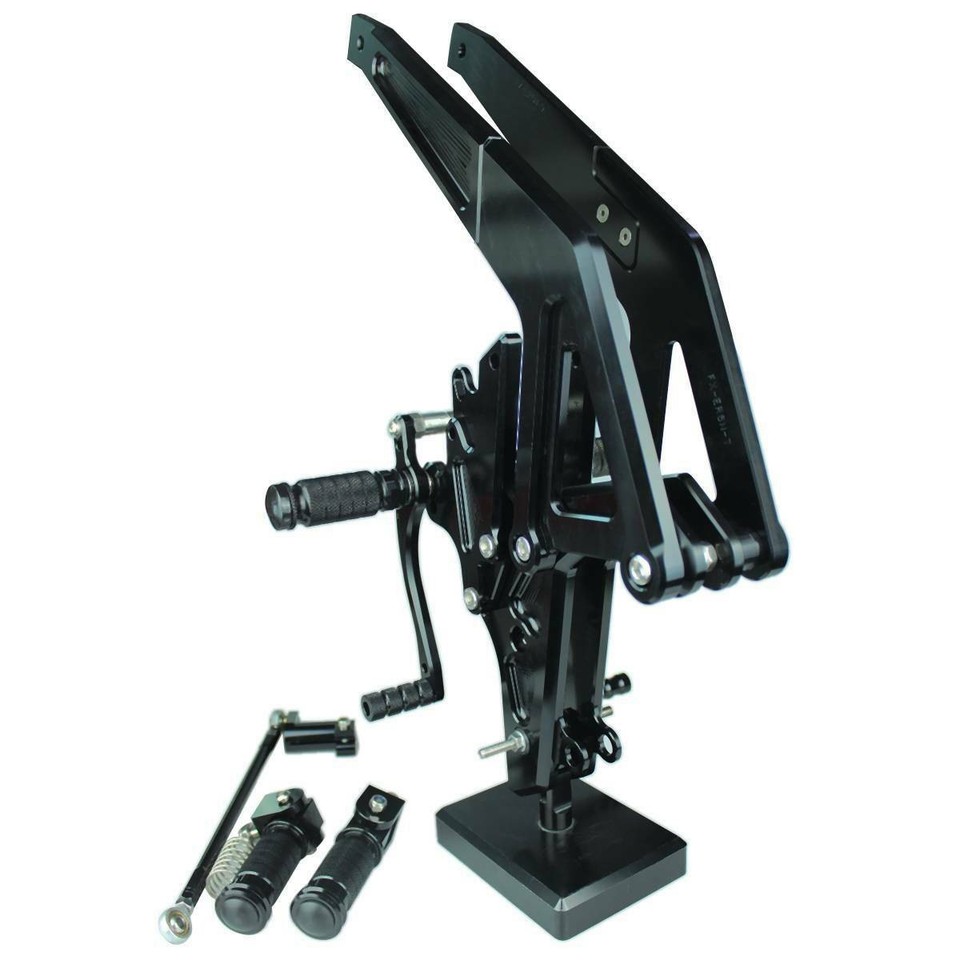 CNC Adjustable Rearset Foot pegs For Kawasaki Ninja 650R ER-6F ER-6N ...