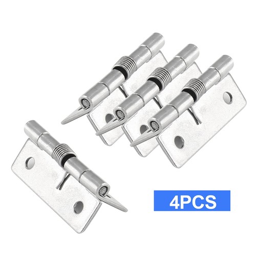 4 Pcs Spring Loaded Hinges for Cabinets 2 Inch Length Stainless Steel ...