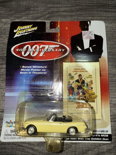 NEW Johnny Lightning James Bond 007 Man with Golden Gun Goodnight's MGB ...