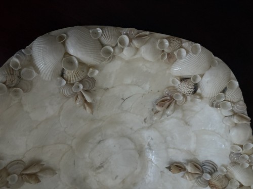 Pier 1 Imports 6 Sided Capiz Shell Bowl with Applied Seashells 17" | eBay