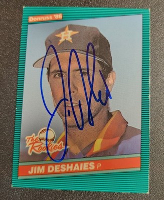 Jim Deshaies Autograph Signed 1986 Donruss RC Houston Astros | eBay