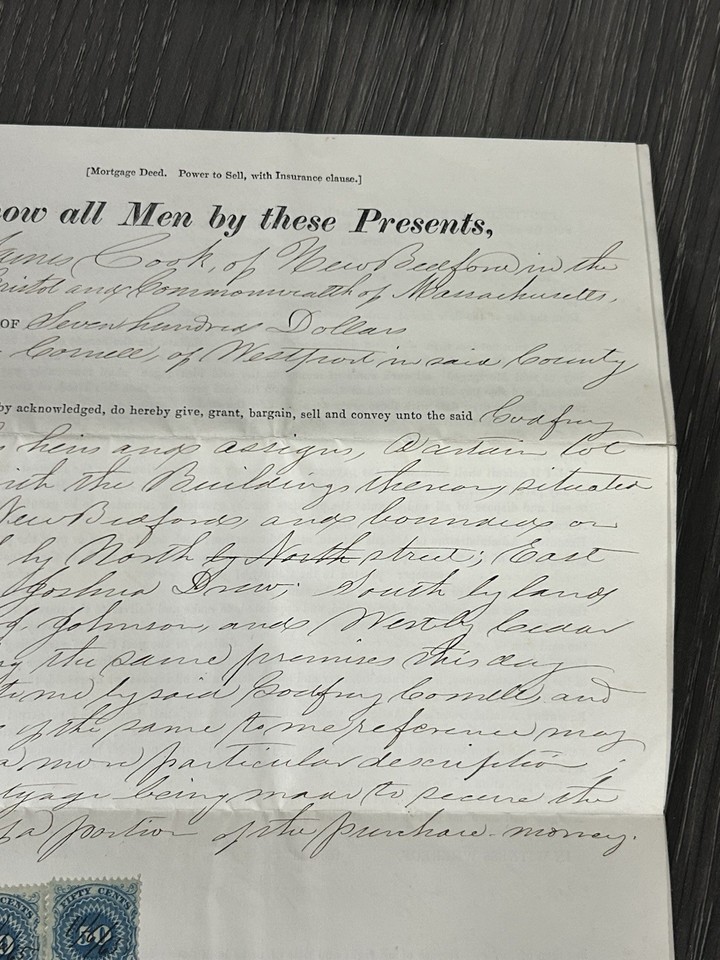 Internal Revenue Documents With Stamps United States 1860s - LOT OF 3 ...