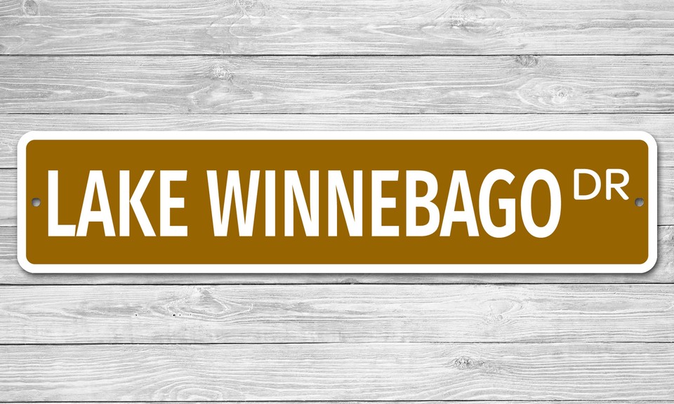 6549 SS Lake Winnebago 4" x 18" Novelty Street Sign Aluminum | eBay