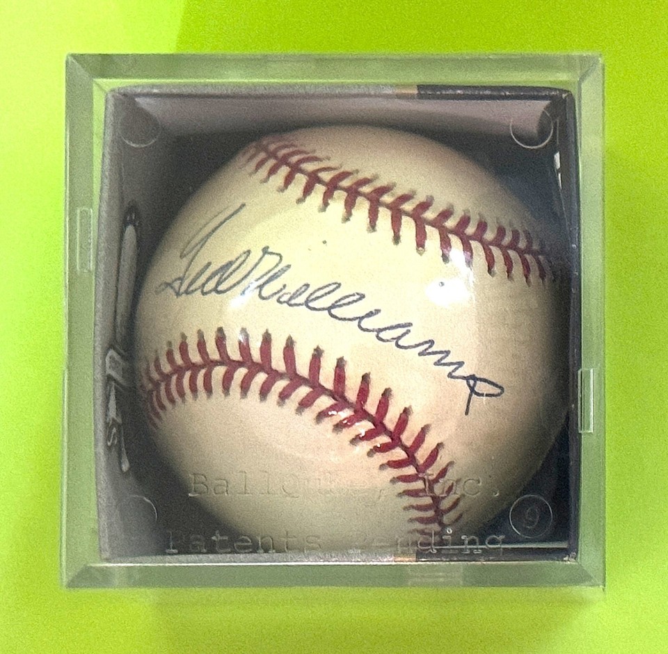Ted Williams Autograph baseball Boston Red Sox COA HOF Vintage | eBay