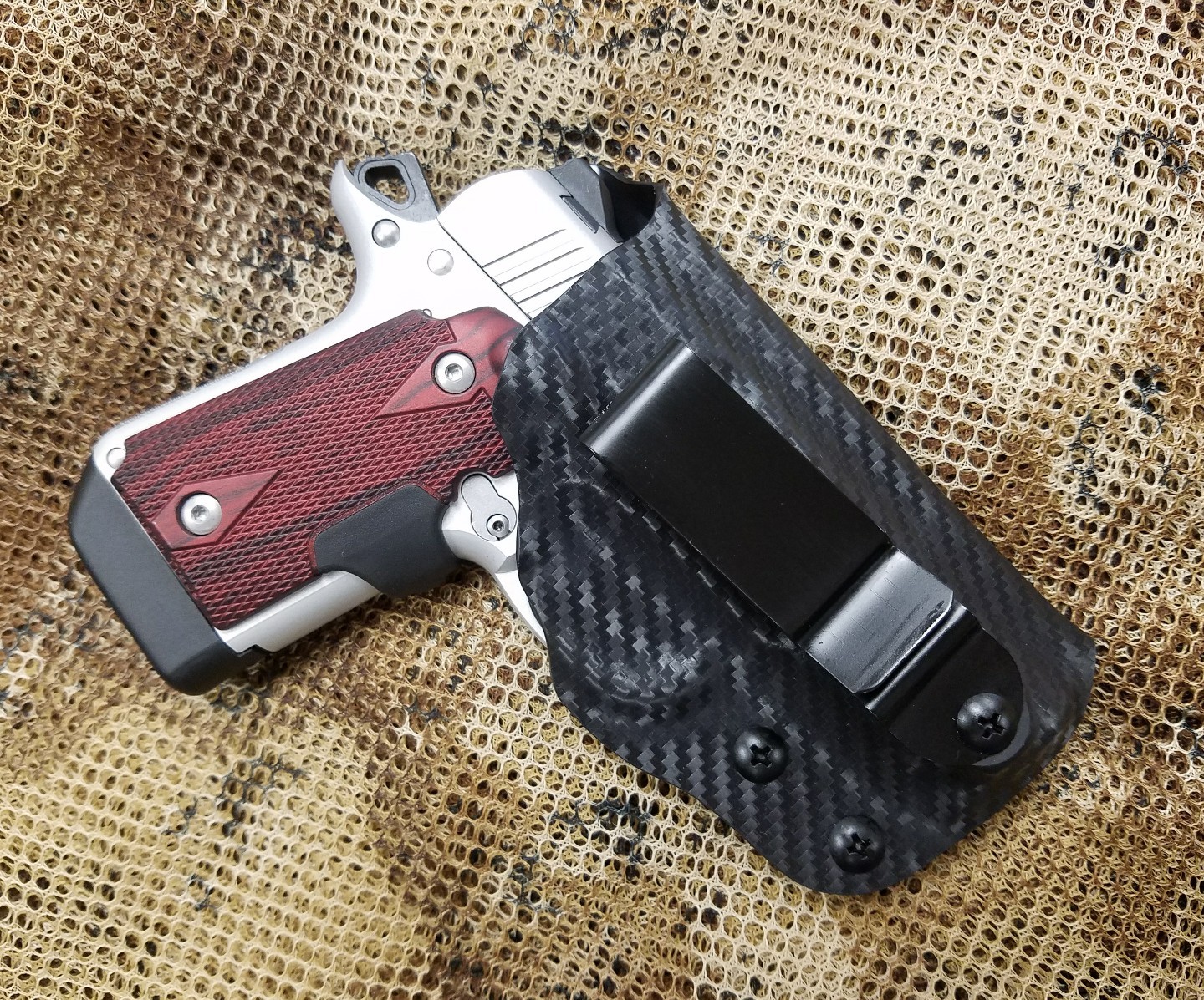 1911 .22 Holster Custom Kydex IWB Holster For Browning 1911-380 Black ...