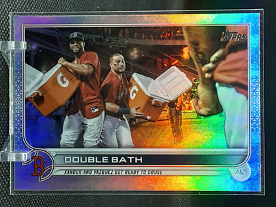 BOSTON RED SOX 2022 TOPPS RAINBOW FOIL TEAM CARD W/BOGAERTS T# | eBay
