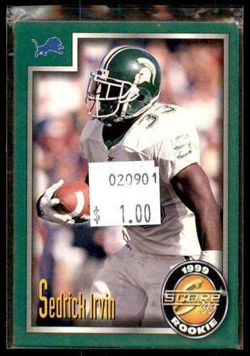 1999 Score - #245 Sedrick Irvin (RC) for sale online | eBay
