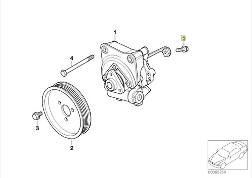 BMW 13mm Hex-Head Bolt/Screw M8x1.25x20mm Grade 8.8 07147165618 New ...