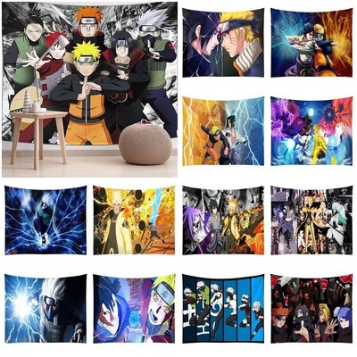 NARUTO Uzumaki Naruto Tapestry Wall Hanging Anime Background Home Room ...