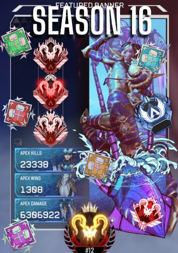 SEASON 16 Apex Legends | 4k Badge & 20 Kill Badges | Ranked Boost | PC ...