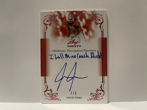 2013 LEAF TRINITY JARVIS JONES AUTOGRAPH 1/5! | eBay