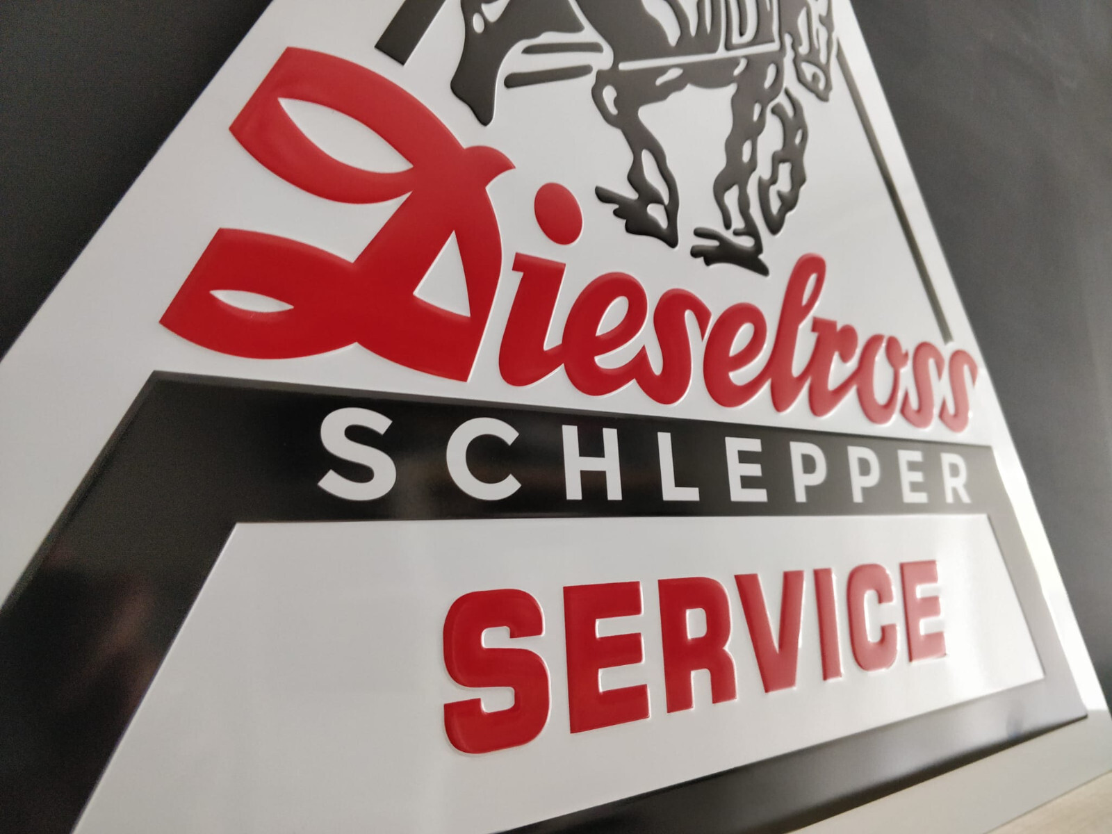 Fendt Dieselross Service 50 x 50 x 50 cm Blechschild Oldtimer Traktor ...