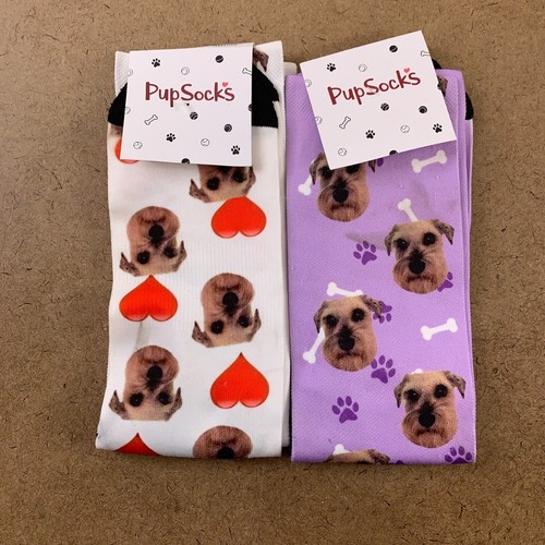 PupSocks Adult Unisex One Size Colorful Printed Crew Socks 2 Pairs NWT ...