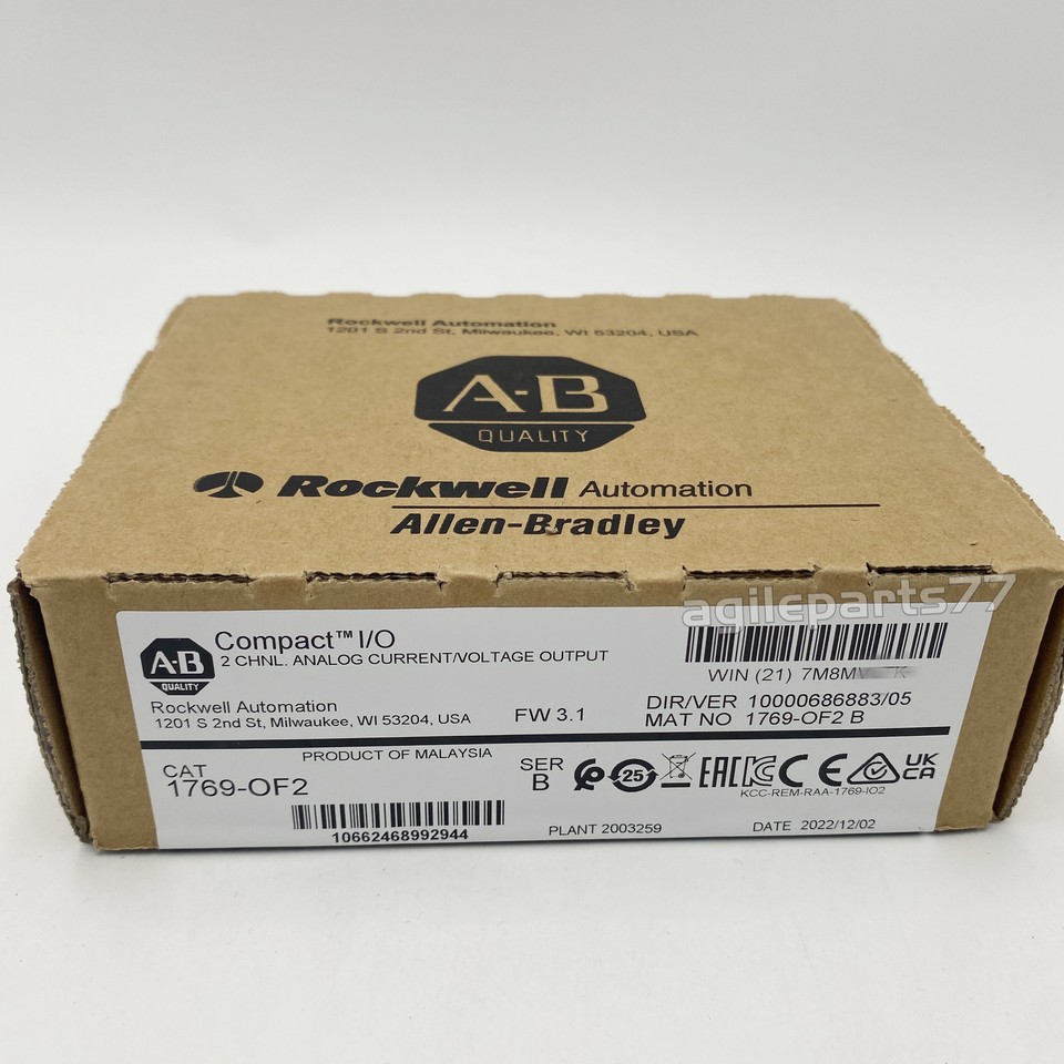 AB 1769-OF2 Allen-Bradley Ser B Compact I/O Analog Output Module 2022 ...