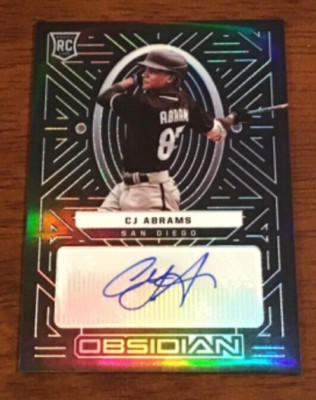 CJ Abrams 2022 Chronicles Obsidian Rookie Autograph | eBay