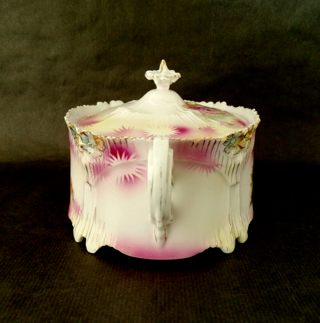 Beautiful RS PRUSSIA Rose Decorated BISCUIT COOKIE CRACKER Porcelain ...