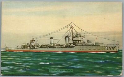 MILITARY SHIP USN DESTROYER USS MAYO ANTIQUE POSTCARD | eBay