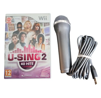 U-Sing 2 + USB Microphone - Nintendo Wii / Wii U - Singing, Songs ...