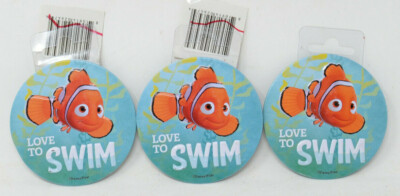 Disney Finding Nemo Love to Swim Pack of 3 Magnets | eBay