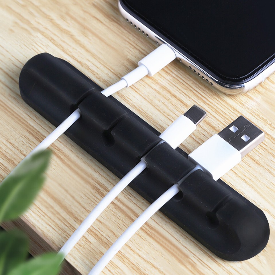 Car USB Cable Organizer Management Charger Clips Wire Hanger Holder ...