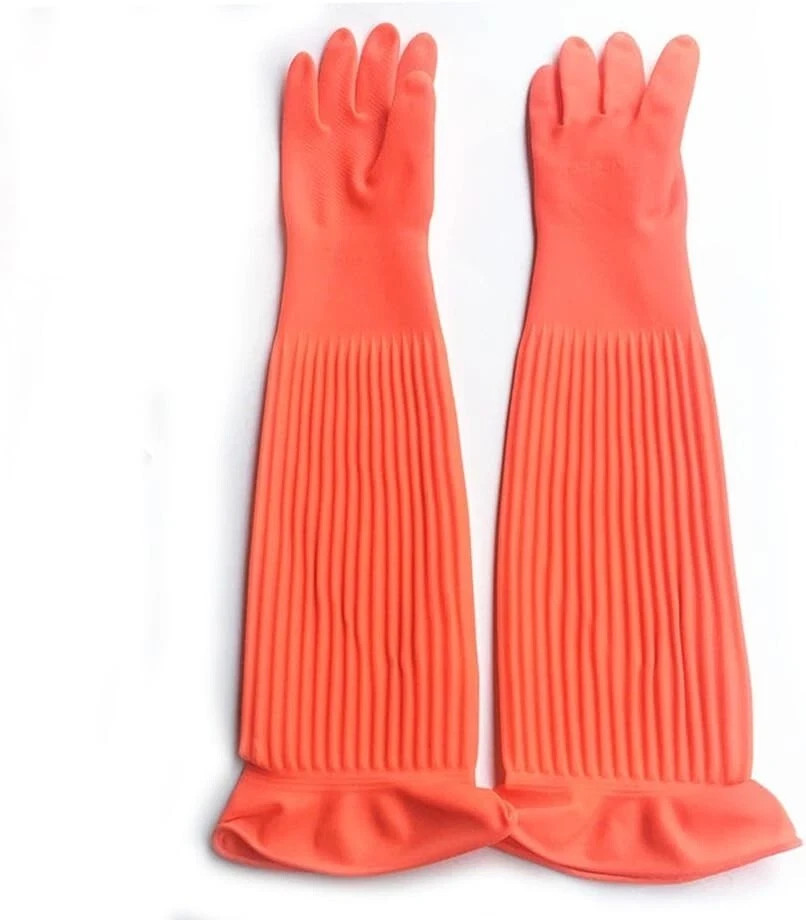 SYROVIA Household Arms Length Rubber Latex Cleaning Long Glove Reusable ...